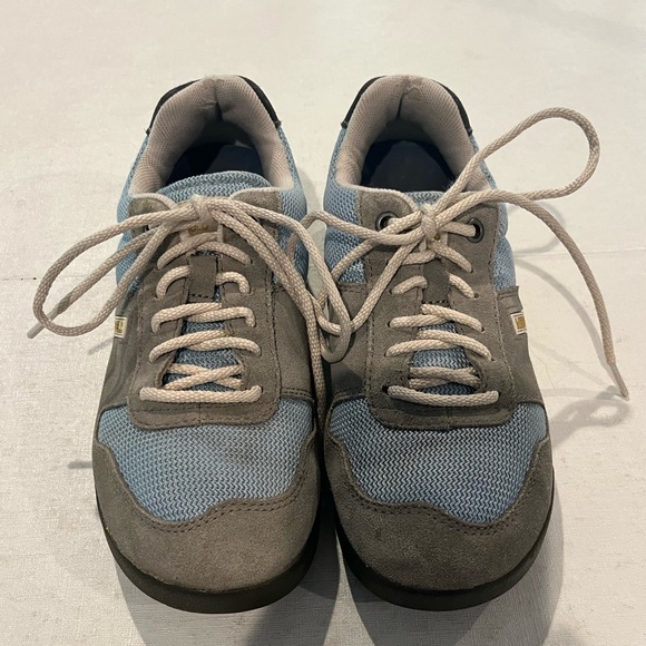 Merrell | Shoes | Merrell Light Blue And Gray Suede Retro Style ...